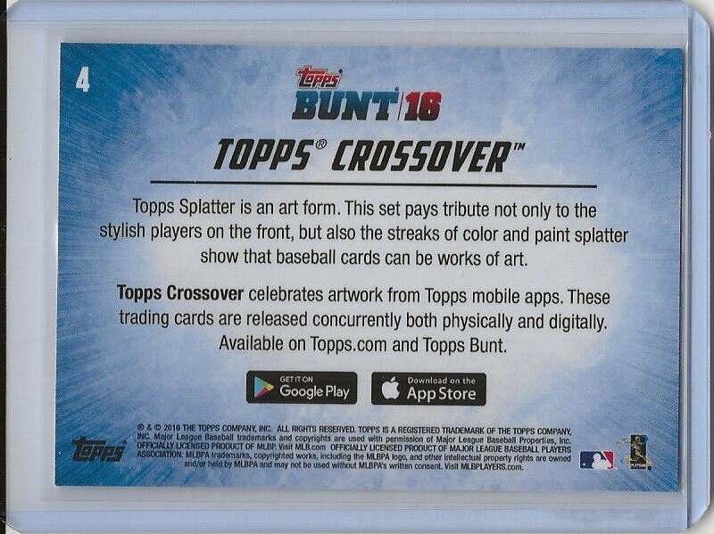 2016 TOPPS BUNT 16 SPLATTER ART Madison Bumgarner CARD #4 | eBay