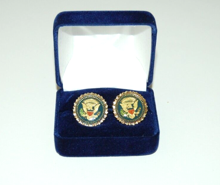 Ronald Reagan Issued CUFFLINKS Presidential Seal President White House ...
