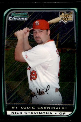 2008 BOWMAN DRAFT PICKS & PROSPECTS CHROME NICK STAVINOHA RC ST. LOUIS ...