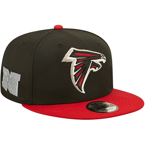 New Era Atlanta Falcons Snapback Hat NFL League Side Patch Black Red ...