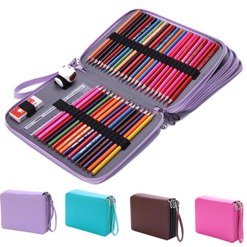 184 Slots Pencil Case Large Capacity Foldable Pen Bag Make Up Storage ...