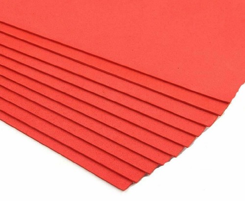 10 Sheets Thick Red A4 Sponge EVA Foam Paper Kids Handmade DIY Hand ...