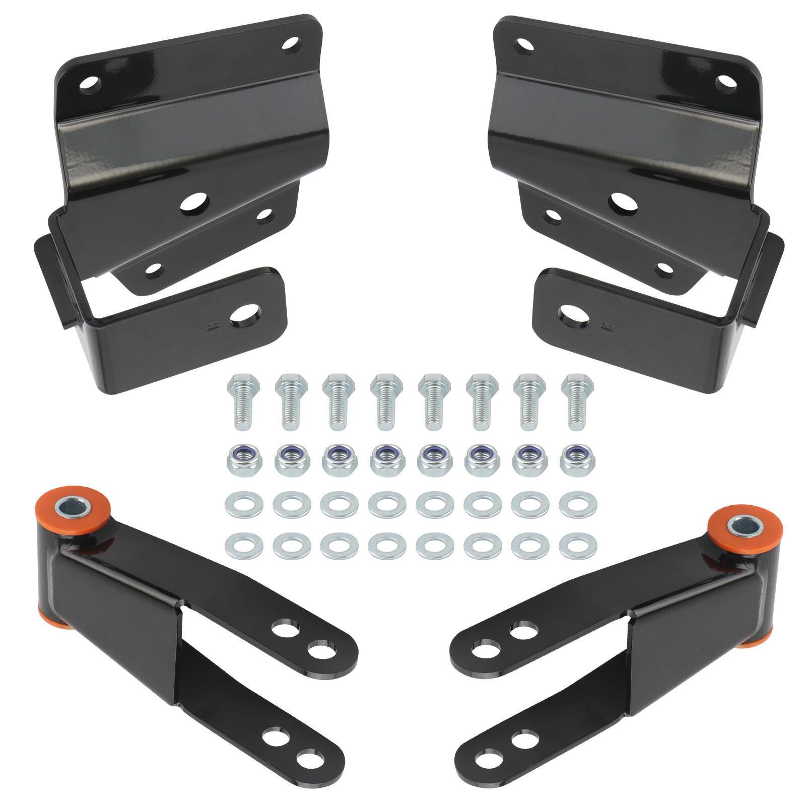 Rear 4 inch Drop Kit Shackles Hangers For Chevy Silverado GMC Sierra ...