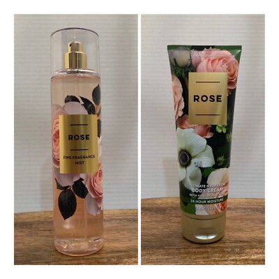 Bath and Body Works ROSE Fine Fragrance Mist and Body Cream | eBay