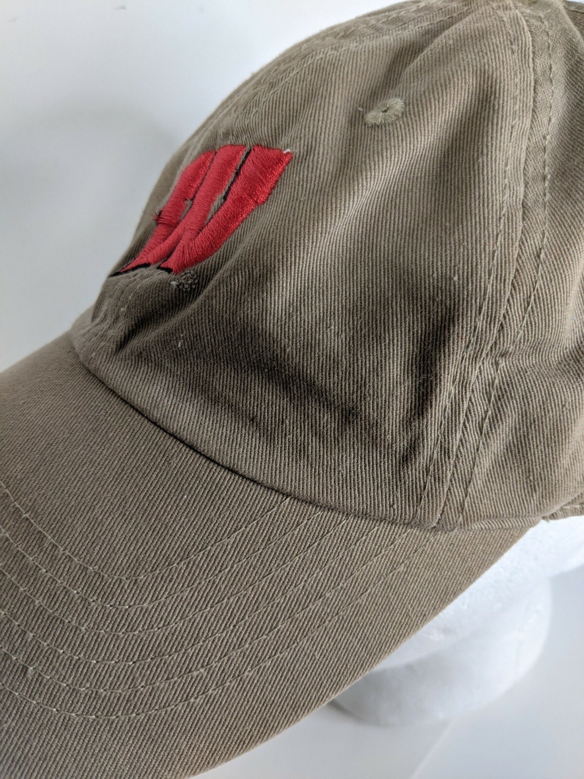 Vintage Wisconsin Badgers hat genuine bucky tan hat embroidered | eBay