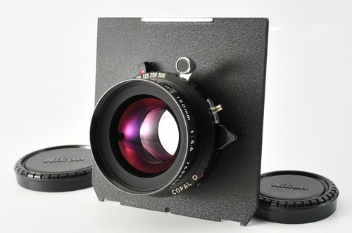 [N MINT / Cap] Nikon Nikkor W 150mm f5.6 COPAL 0 Shutter Large Format ...