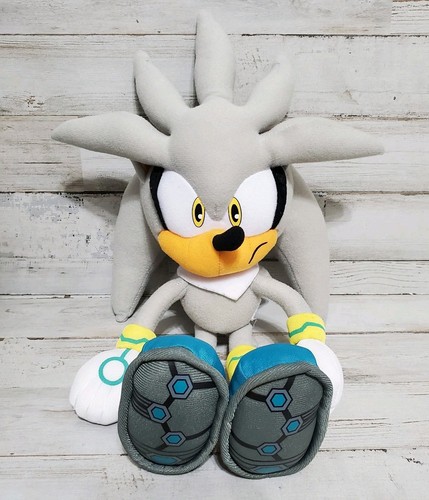 Sonic The Hedgehog Silver Plush Great Eastern Entertainment 12” Stuffed ...