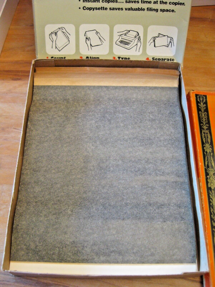 Vintage Lot Carbon Paper /Copysettes-Write Huron Alco Open Partial Box ...