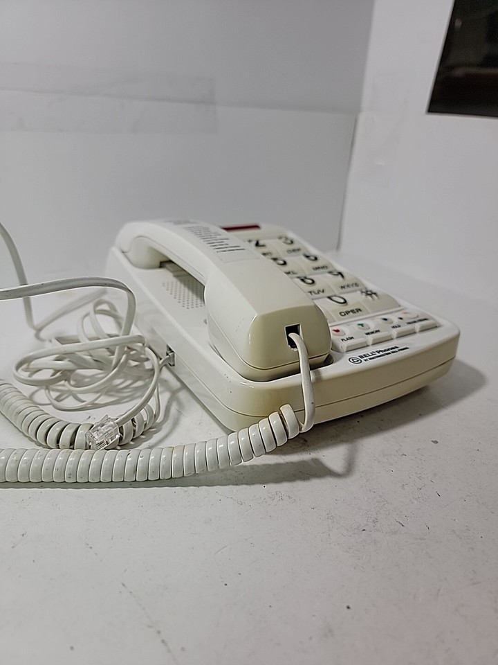 Bell Phones 20200 Big Button Corded White Speaker Phone Number Memory ...