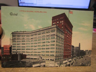 A3 Vintage Old OHIO Postcard CLEVELAND Garfield Building Downtown Shoe ...