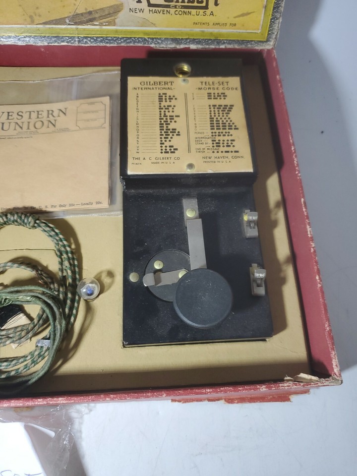 Vintage A.C. Gilbert Tele Set RARE 1935 | eBay