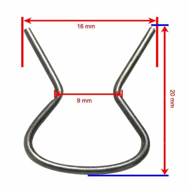 50 Pc Door Window Metal Clip Crank Retainer Roll Up Winder Handle ...