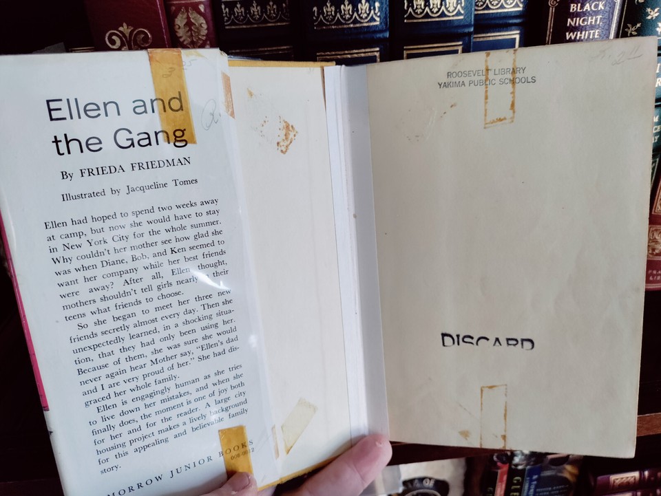 Ellen and the Gang_Frieda Friedman_HCDJ_1st Edition_Ex-library_1963 ...