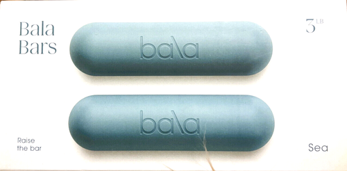 Gorgeous Bala Bars SEA BLUE 2 x 3 lb Hand Weights Dumbbells New | eBay