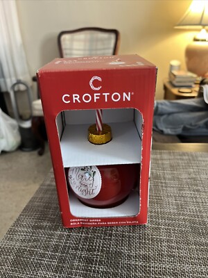 13.2 oz Crofton Ornament Sipper Merry and Bright Christmas Drinking ...