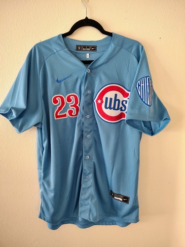 RYNE SANDBERG #23 CHICAGO CUBS 2025 NIKE BLUE CITY EDITION JERSEY - SZ ...