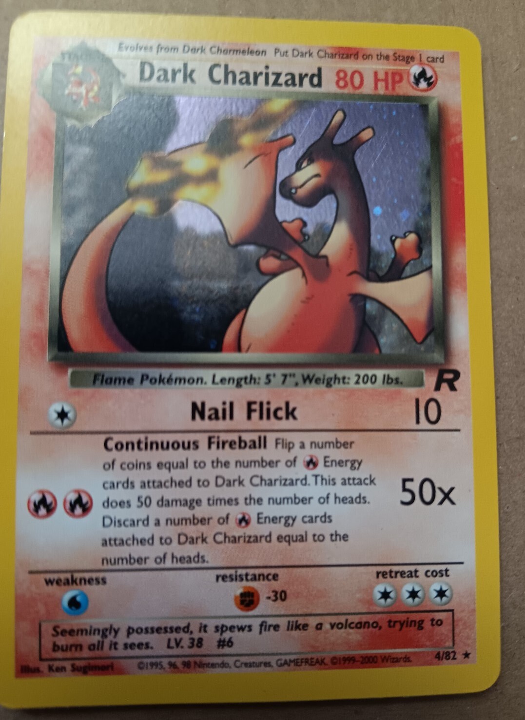 Dark Charizard 2000 Team Rocket #04/82 Unlimited Holo Price Guide ...