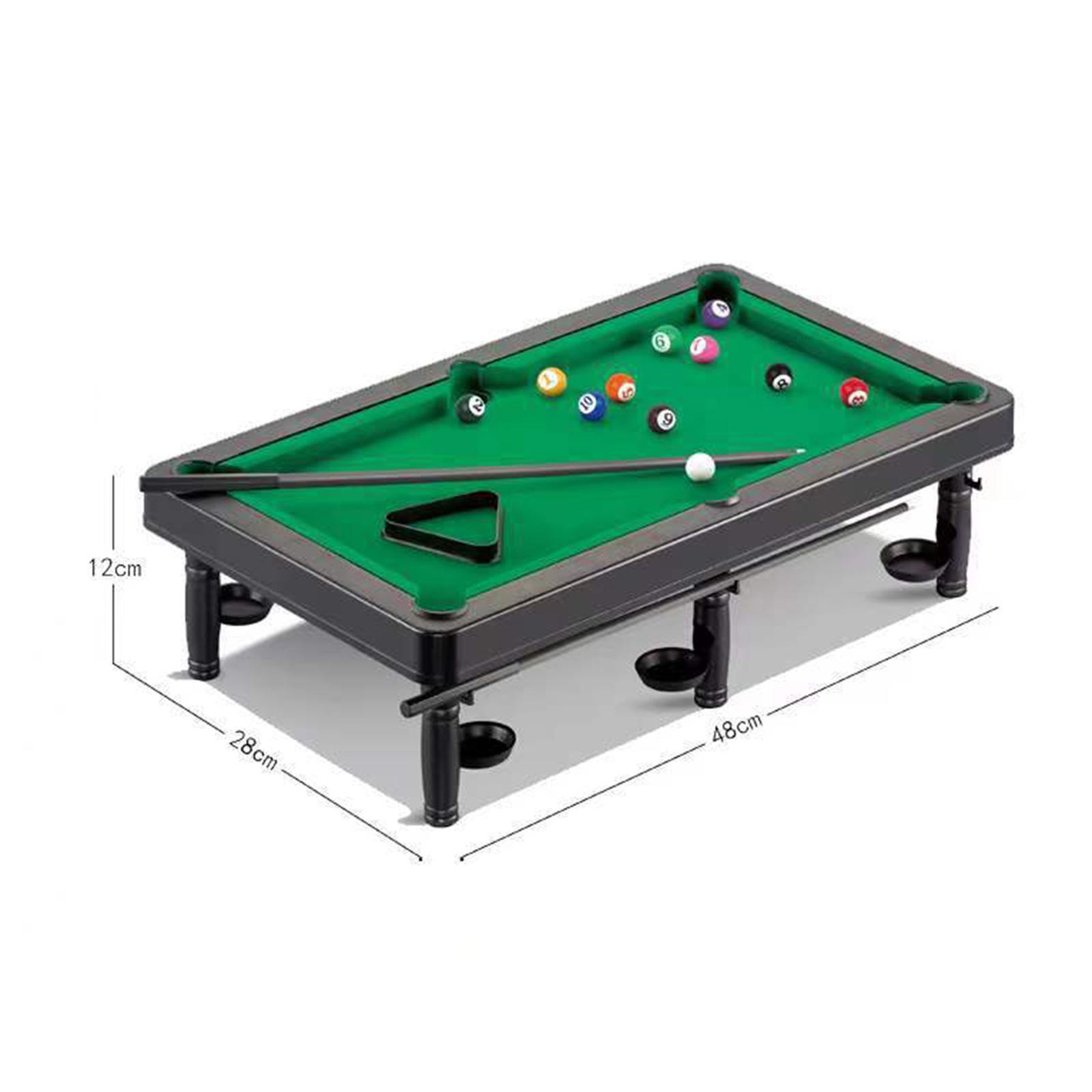 Pool Table Set for Kids Mini Tabletop Billiards for Play Room Holidays ...