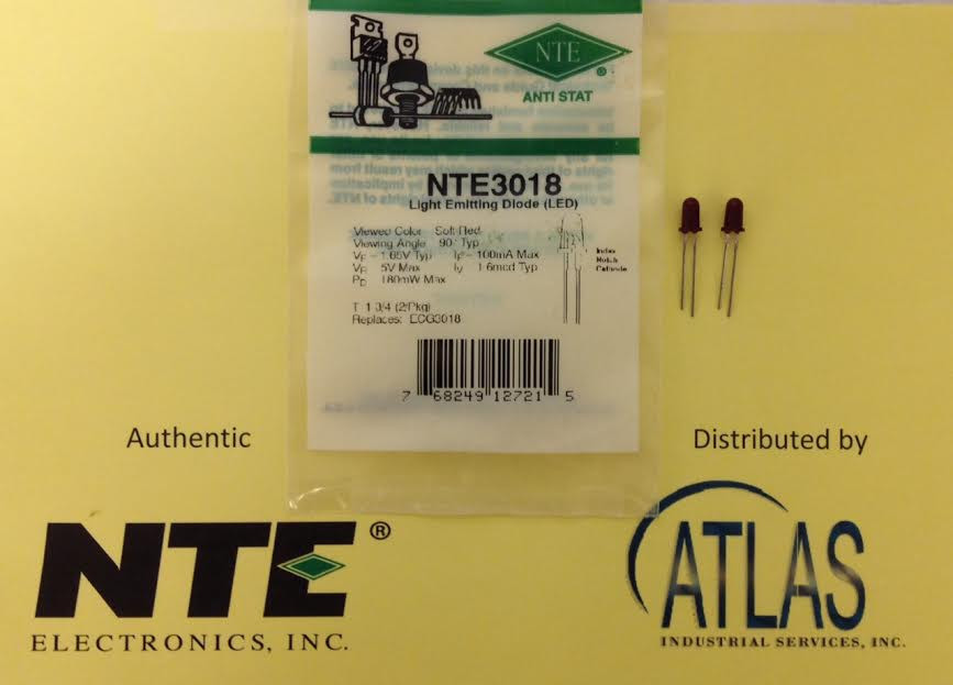 NTE NTE3018 LED, Soft Red, 90Deg Viewing Angle ***AUTHORIZED NTE ...