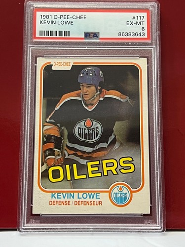 1981-82 O PEE CHEE PAUL COFFEY ROOKIE CARD EDMONTON OILERS #117 PSA 6 ...