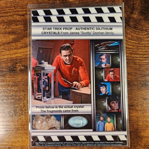 4x6 star trek authentic dilithium crystals prop from James Scotty ...