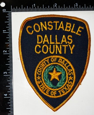 VINTAGE OBSOLETE Dallas County Texas TX Constable Police Patch | eBay