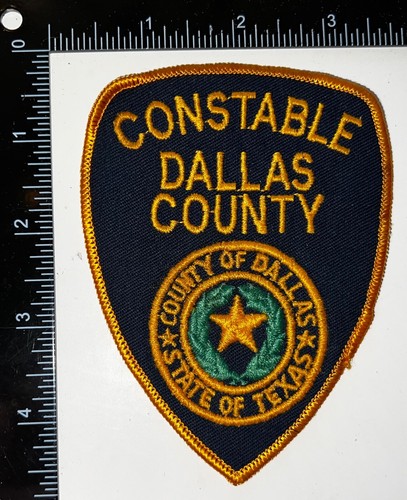 VINTAGE OBSOLETE Dallas County Texas TX Constable Police Patch | eBay