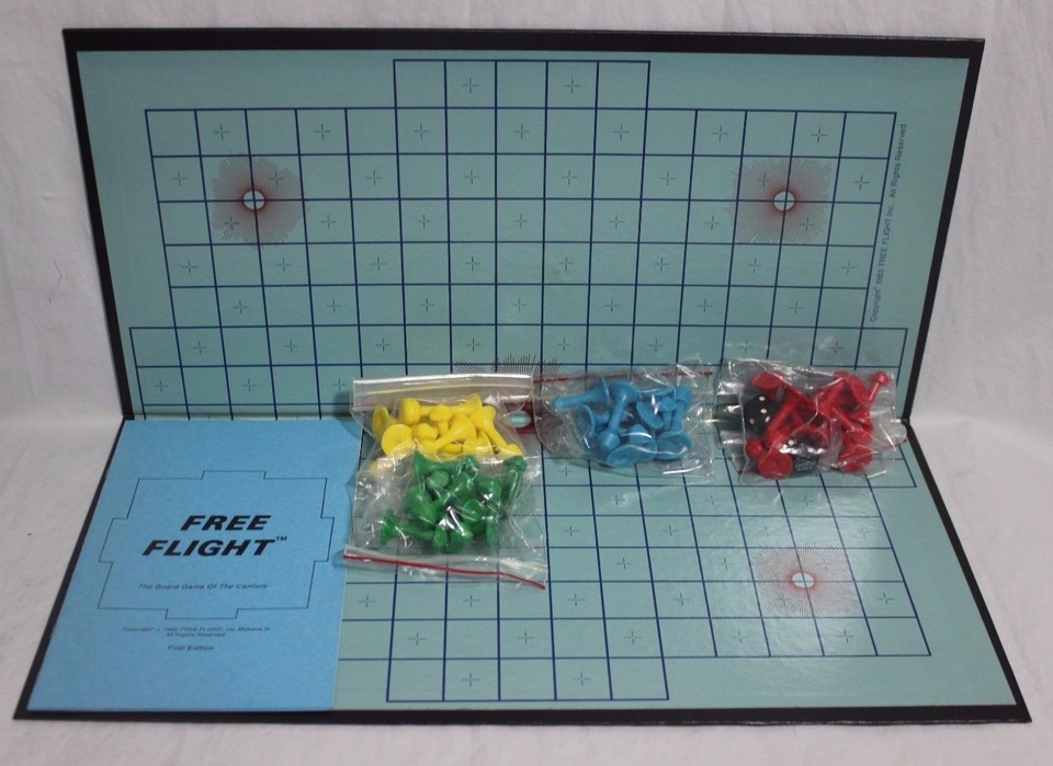 VINTAGE 1982 FREE FLIGHT BOARD GAME 49PCS (DNT #65 C-3) | eBay