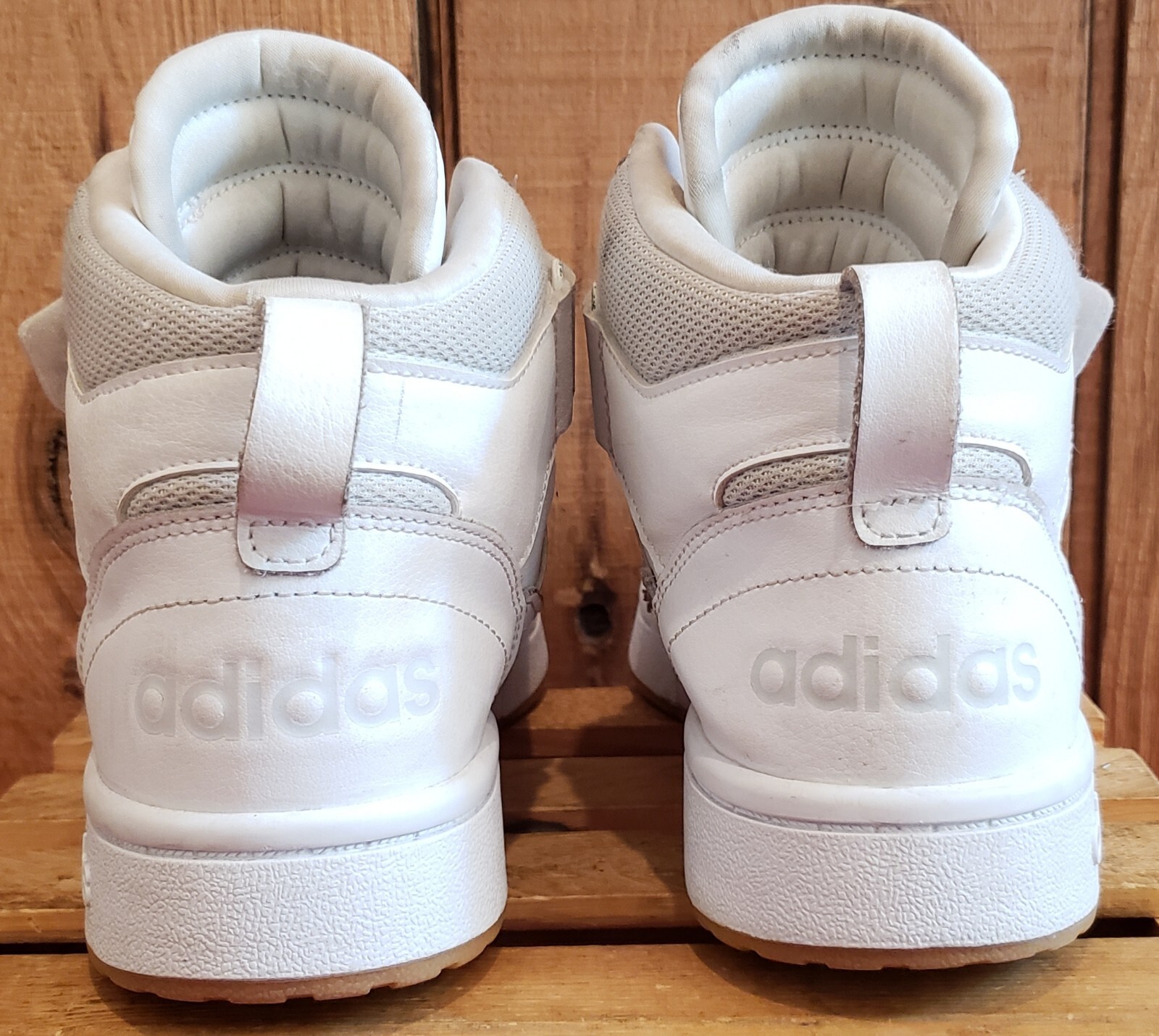 Adidas Cloudfoam Super PWJ001004 White Leather Casual… - Gem