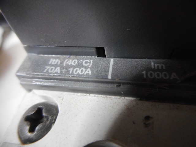 ABB SACE S3h - MCCB Circuit Breaker 3 Pole Adjustable 112 160 Amps for ...