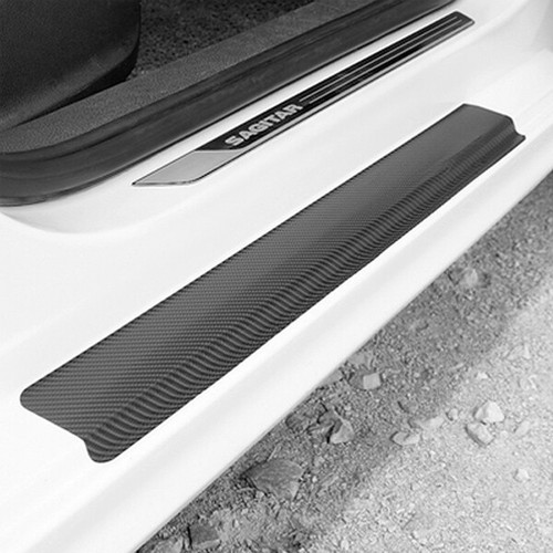 Car Carbon Film Side Step Lapping Decal Door Anti Scratch Protection ...