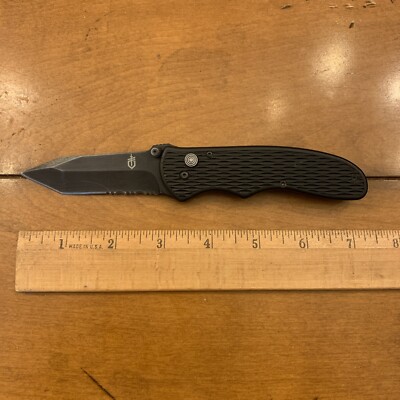 Gerber Fast Draw Tanto Button Lock Knife | eBay