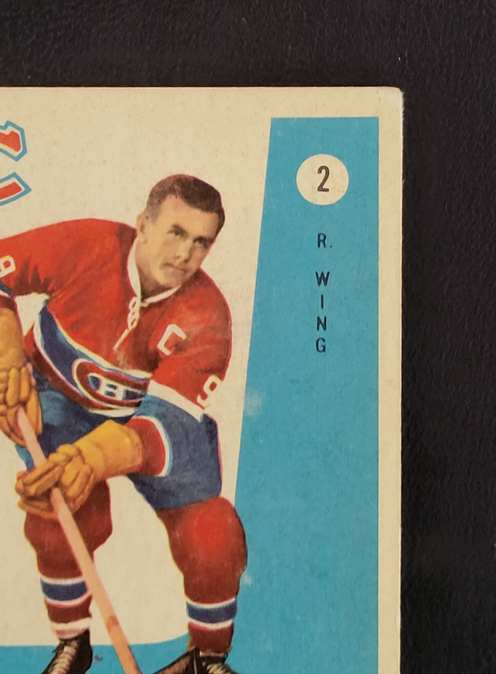 1959-60 PARKHURST MAURICE RICHARD CARD #2 MONTREAL CANADIENS HOF LEGEND ...
