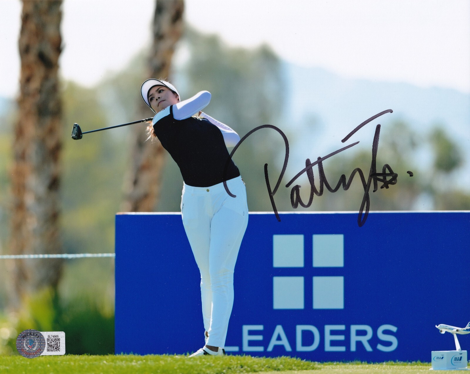 PATTY TAVATANAKIT SIGNED AUTO 8X10 PHOTO BAS COA LPGA TOUR ANA ...