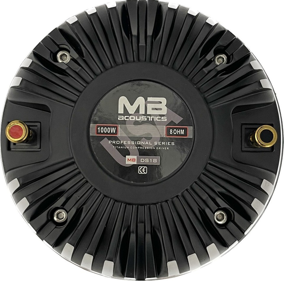 1x Titanium Compression Drivers, 2" VC, 8Ω, 1000W Bolt-On 2" throat MB ...