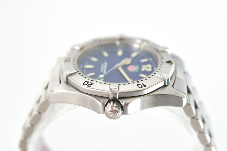 New Battery Tag Heuer Professional 2000 WK1113 Blue Dial QZ Men's Watch ...