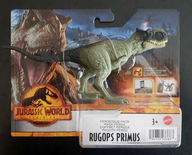 Mattel Jurassic World Dominion Ferocious Pack - RUGOPS PRIMUS Figure ...