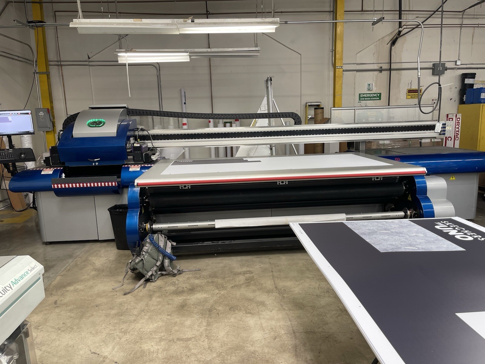 Gandy Digital Gladiator HS 2 4x8 Flatbed Printer With Roll To Roll ...