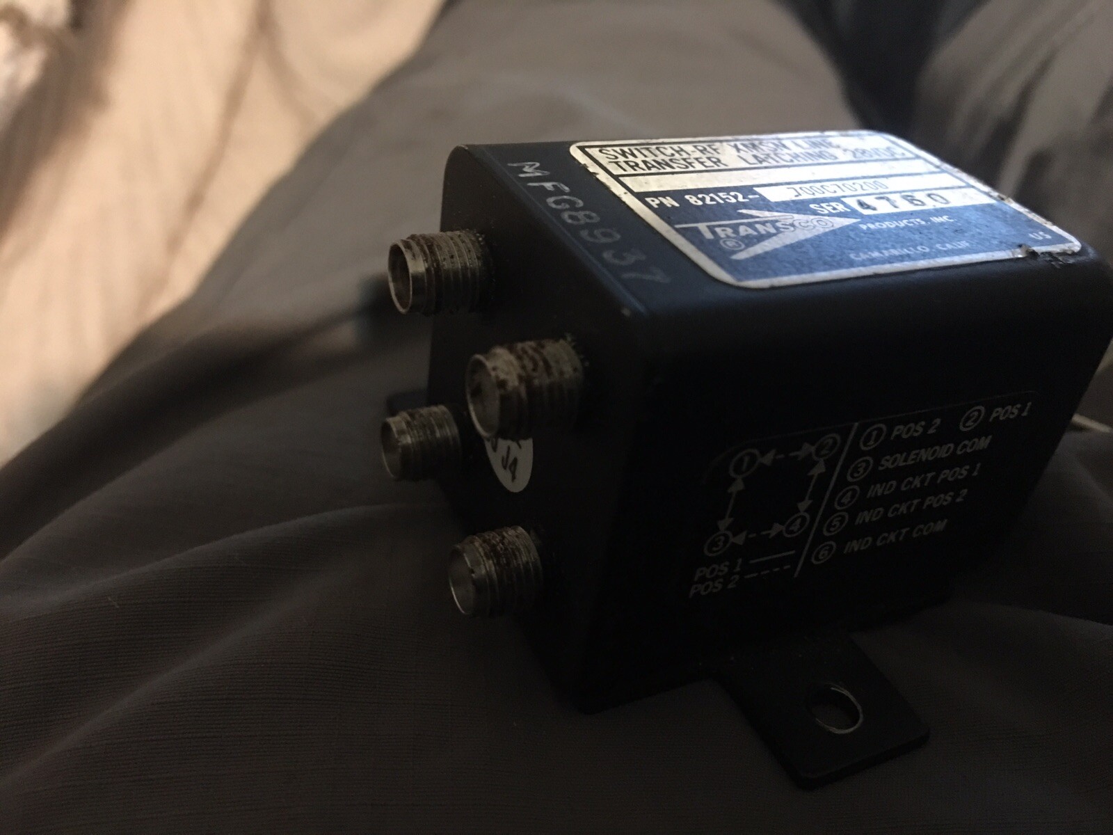 Transco Switch-Rf Xmsn Line Transfer Latching 28VDC 82152-715C70100 ...