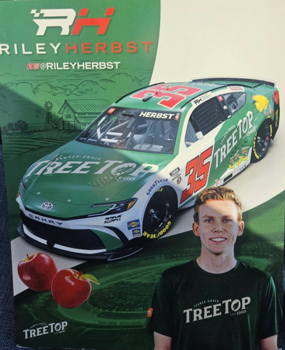 2025 RILEY HERBST "TREE TOP 23XI" #35 NASCAR CUP SERIES POSTCARD | eBay