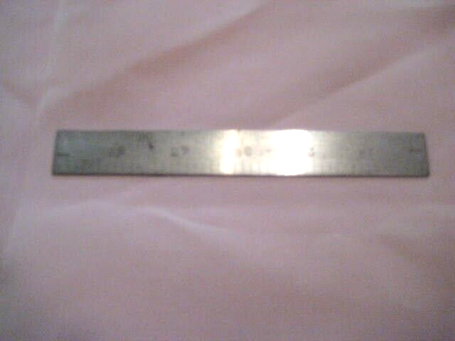 6" Rigid Stainless Steel Machinist Rule Ruler 1/64, 1/32, 1/8, 1/16 ...