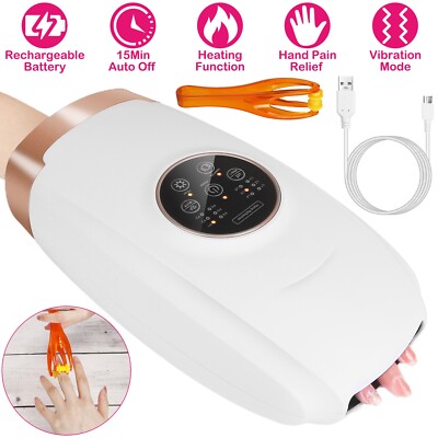 Cordless Hand Massager Electric Hand Therapy Device W/ Heat Pain Relief ...