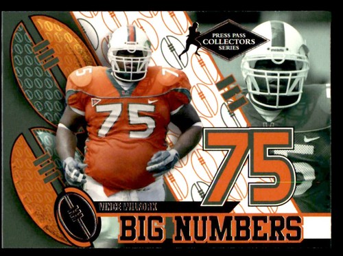 2004 Press Pass #BN27 Vince Wilfork Big Numbers Collectors Series | eBay