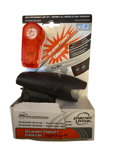 Planet Bike Superflash Blaze Bike Light Set NIB | eBay