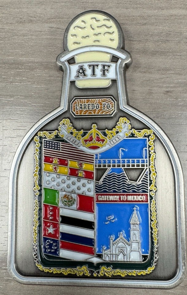 ATF Laredo Challenge Coin (Tequila Bottle) | eBay