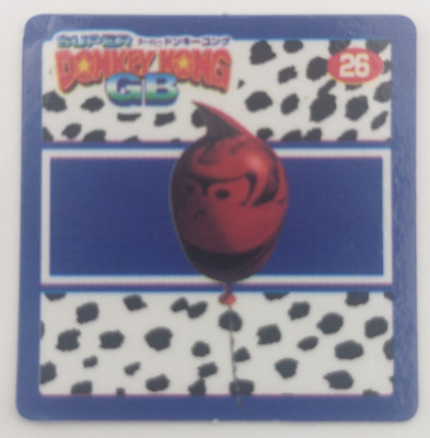 Extra Life Balloon 26 Super Donkey Kong Bros Card mini Game Boy 1995 ...