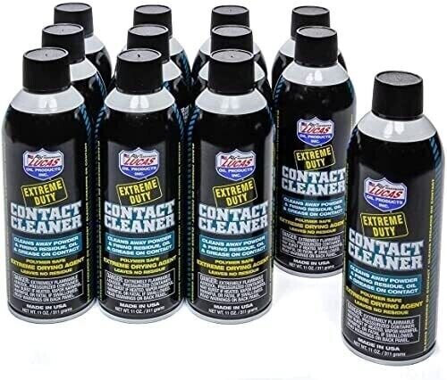 Lucas Oil 10905-12 Gun Cleaner, Extreme Duty Contact Cleaner 11 oz, 12 ...