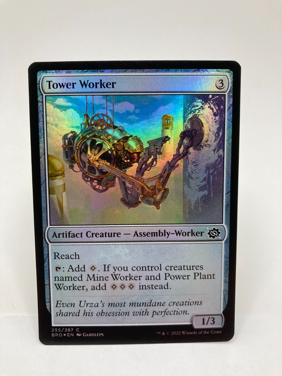 Tower Worker NM/M* FOIL The Brother's War ENGLISH 255/287 mtg ...