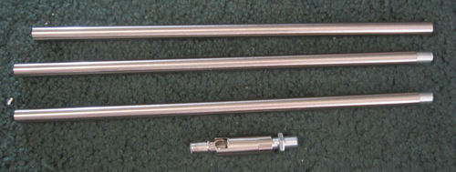 12" 3 pack and swivel Polished Light Fixture Threaded Tube Pipe Rod, 3/ ...