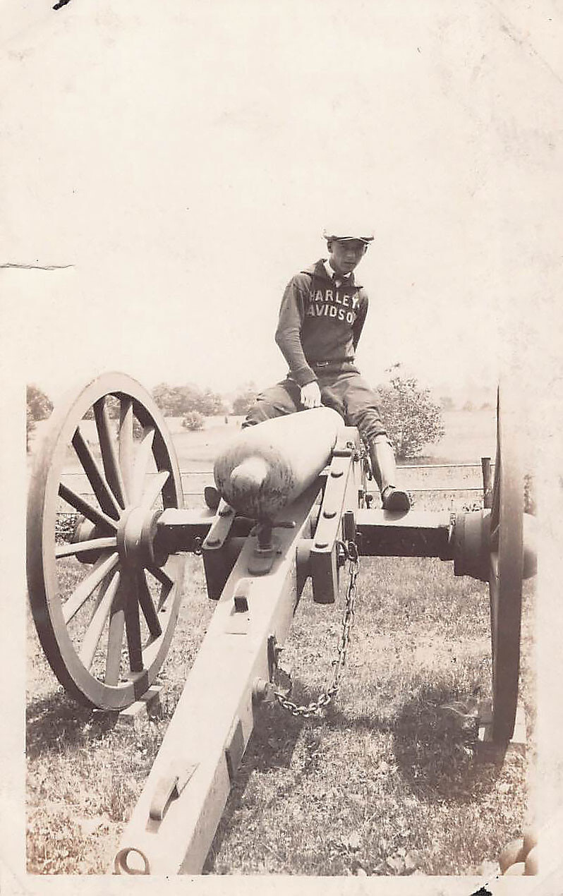 Vintage ORIGINAL Harley Davidson Motorbike Sweater Cannon Cap Photo ...
